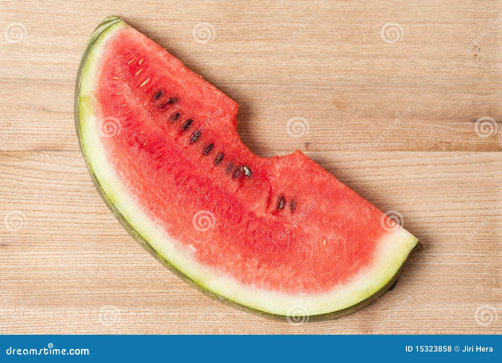 The Watermelon on Wooden Table Stock Photo - Image of eating, sweet ...