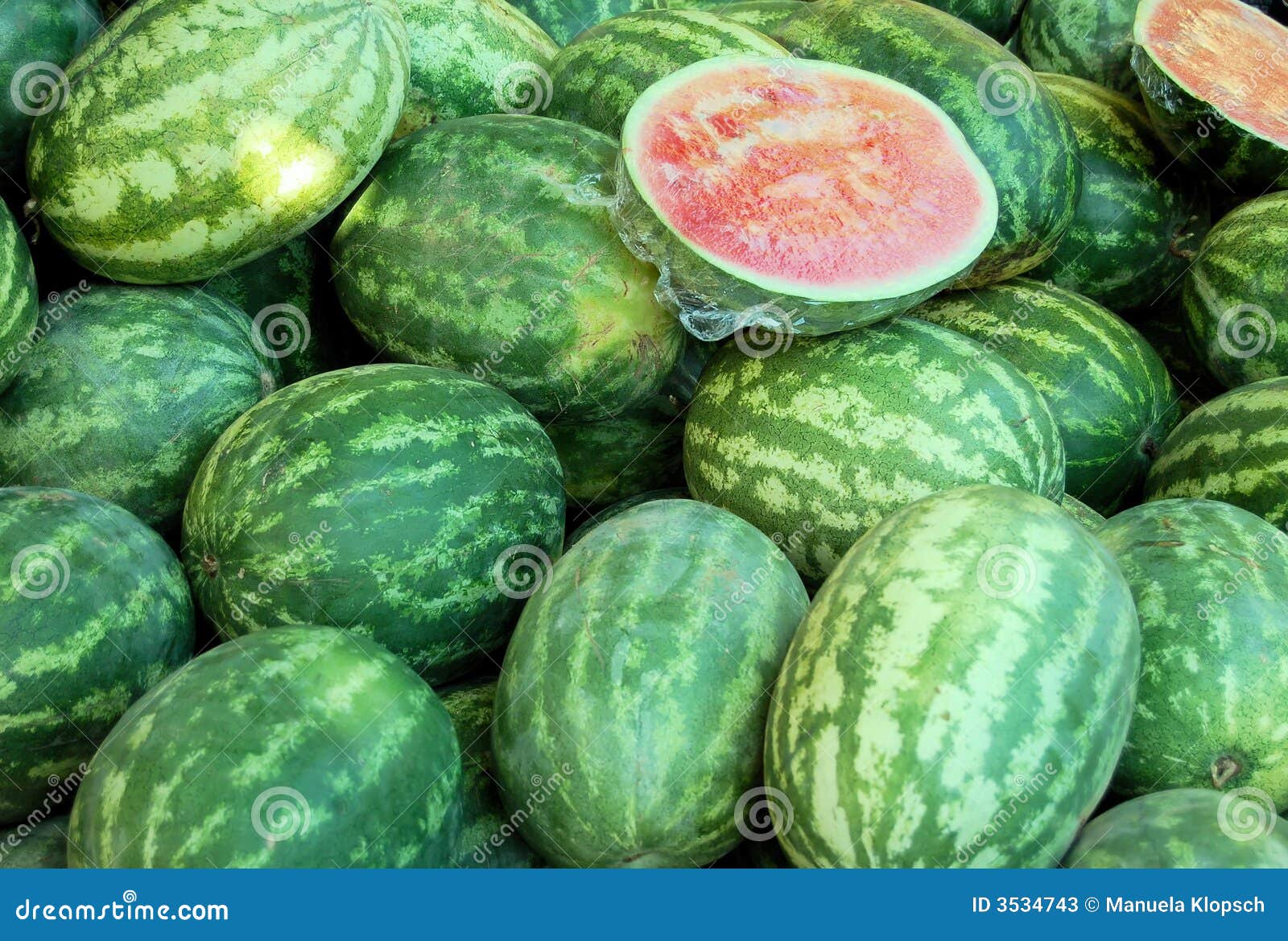 Watermelons on display stock image. Image of patterned - 3534743