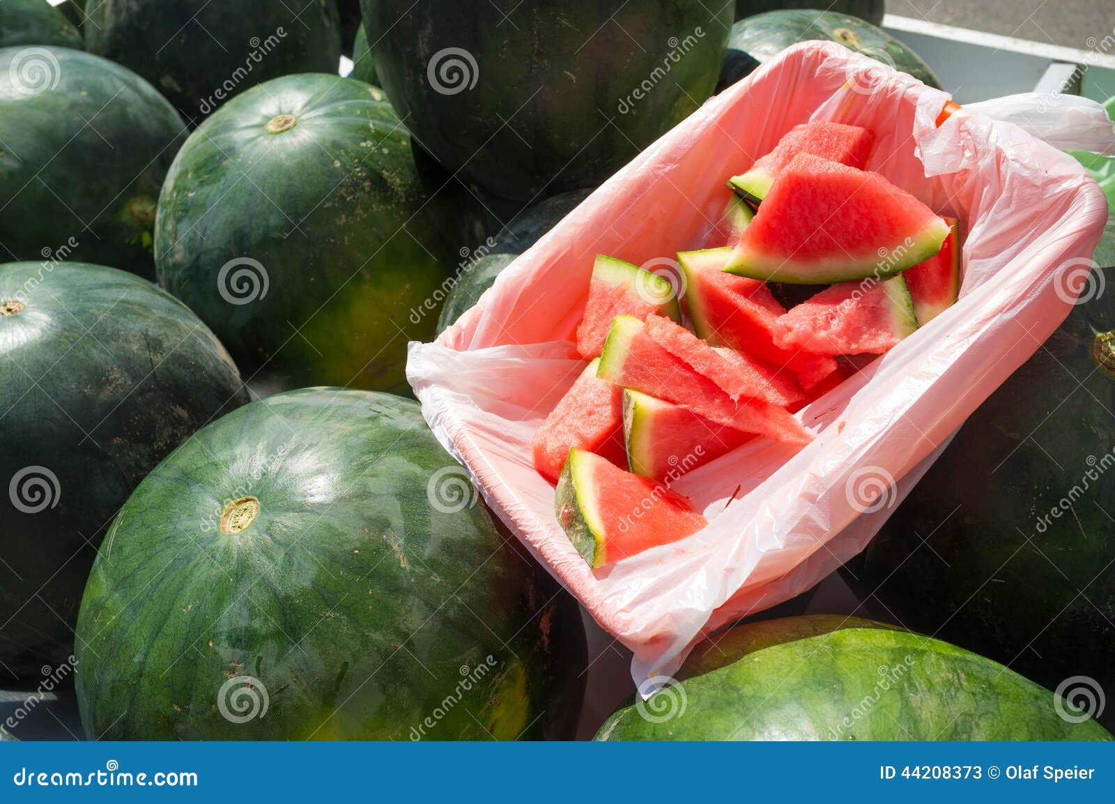Watermelons stock image. Image of stall, full, produce - 44208373
