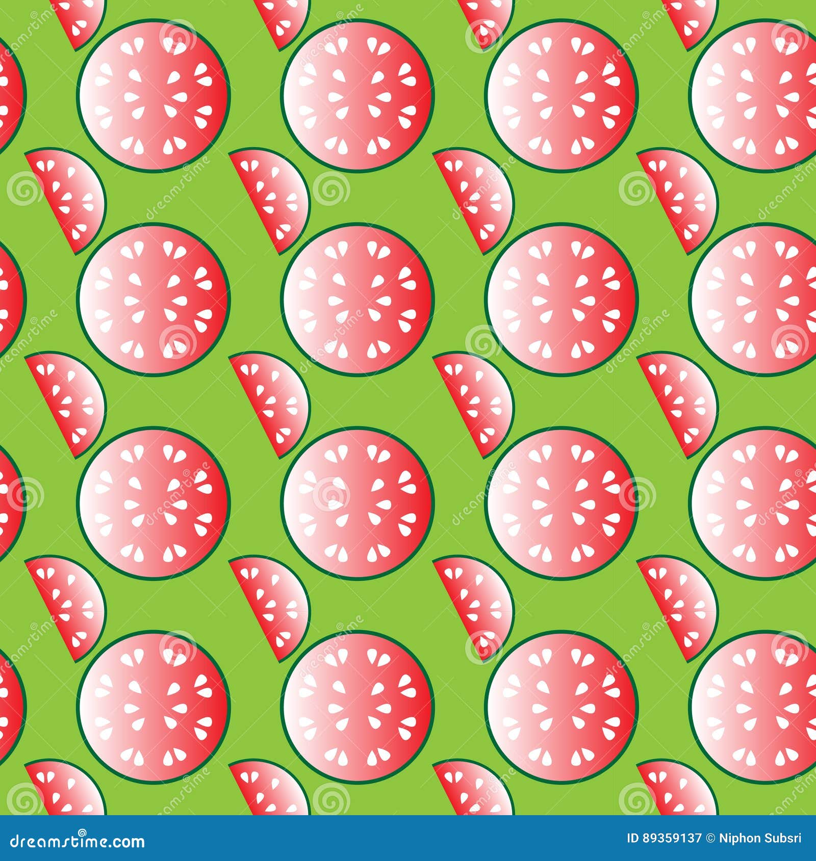 Watermelons pattern stock illustration. Illustration of colorful - 89359137