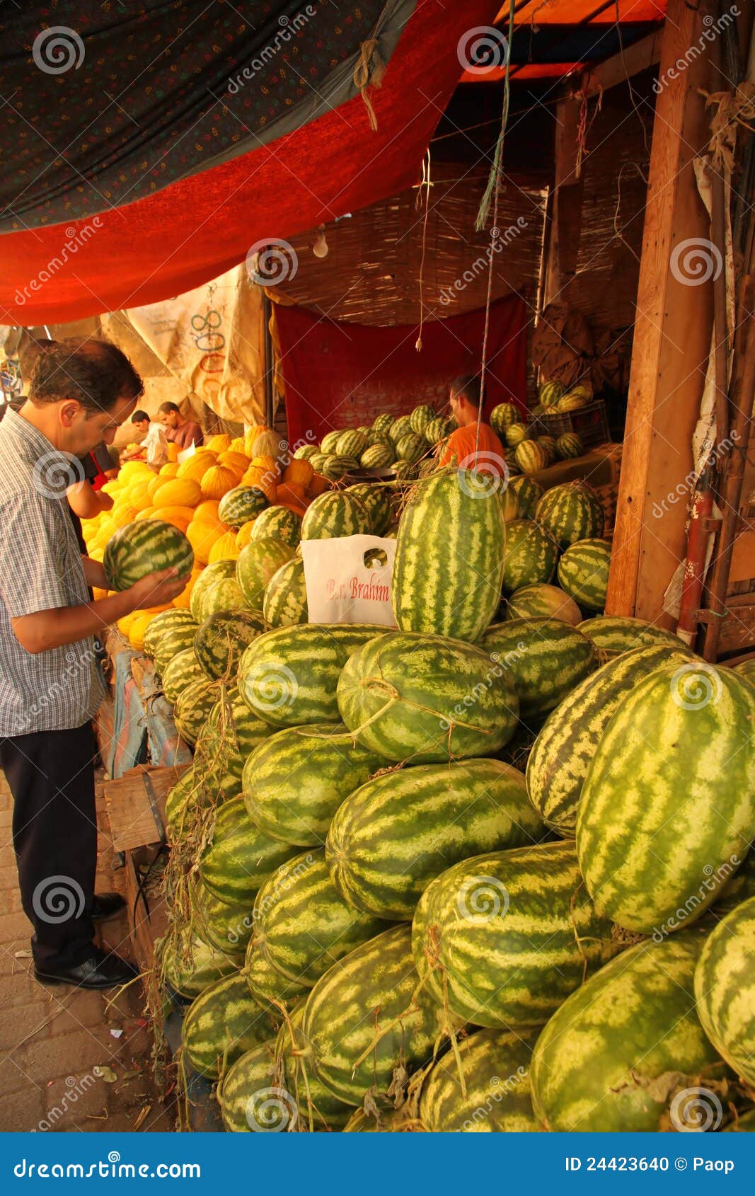 Watermelons for sale editorial image. Image of arab, health - 24423640