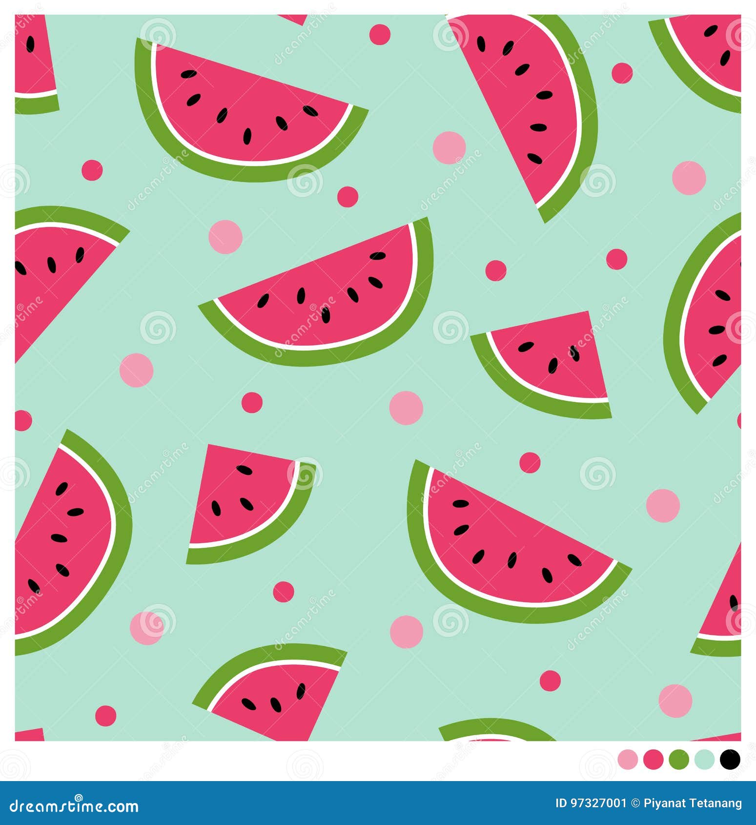 Watermelons Seamless Background Stock Illustration - Illustration of ... Watermelons Seamless Background Stock Illustration - Illustration of ...