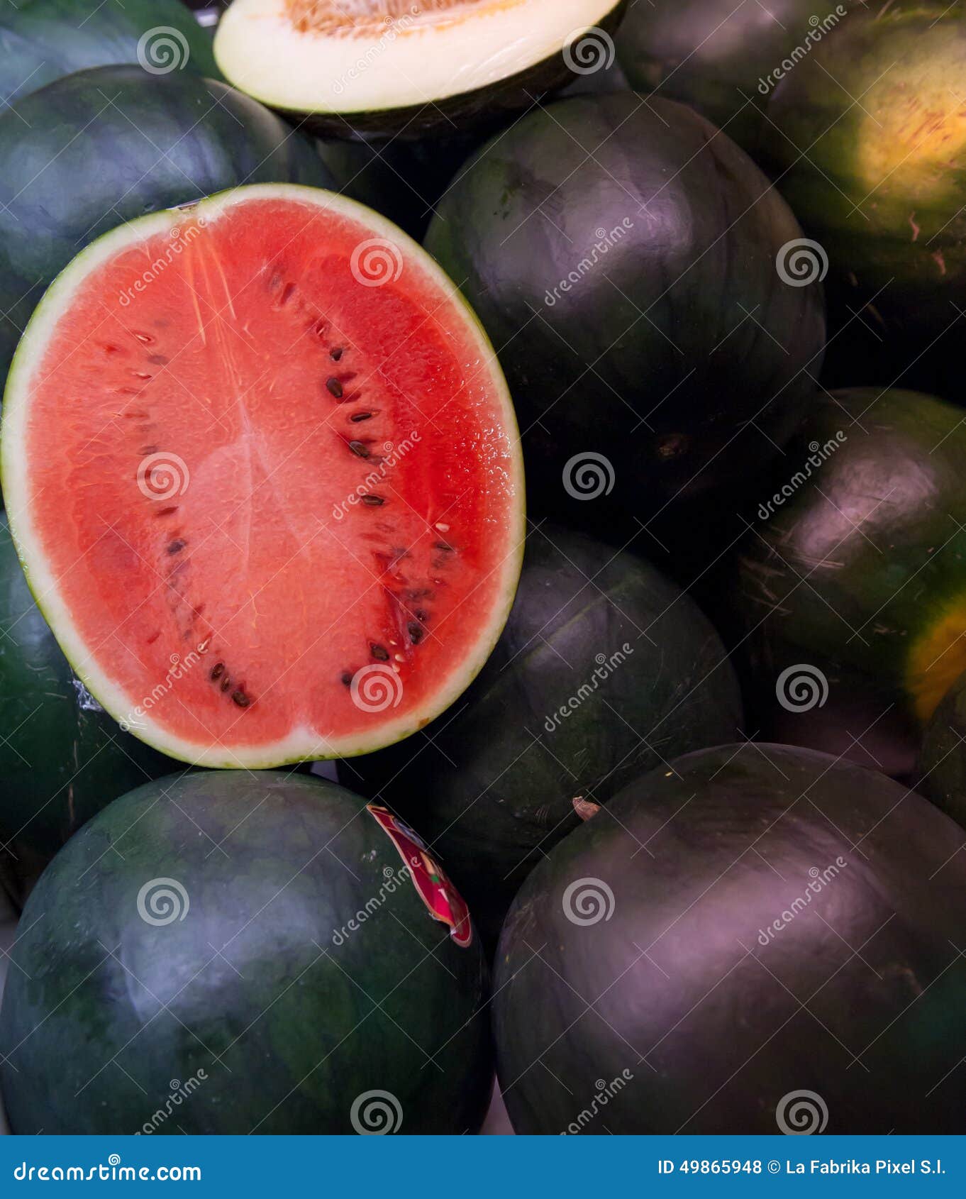 Watermelons stock photo. Image of fruit, grocery, shop - 49865948