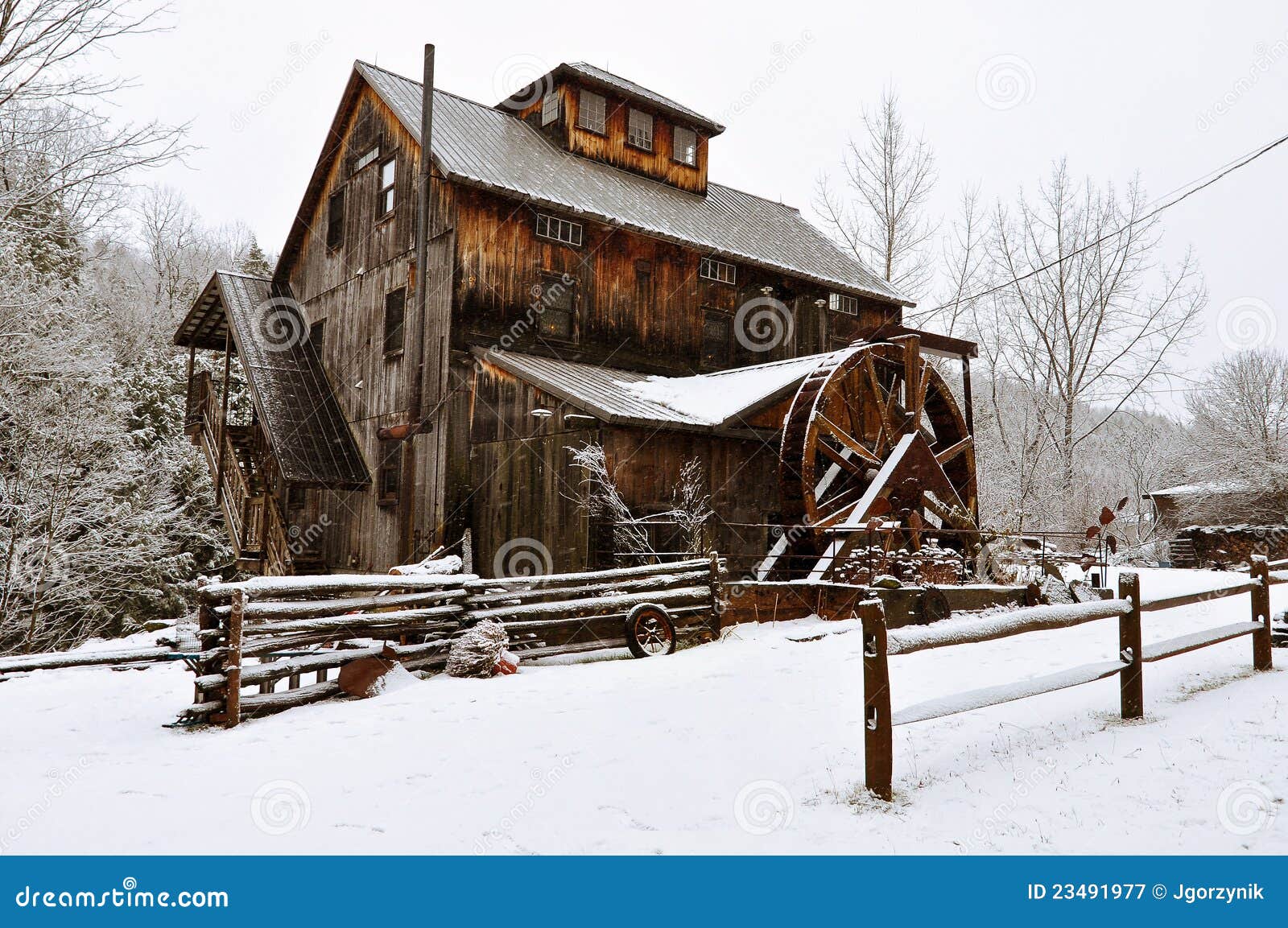 Watermill stock image. Image of valley, wooden, destination - 23491977