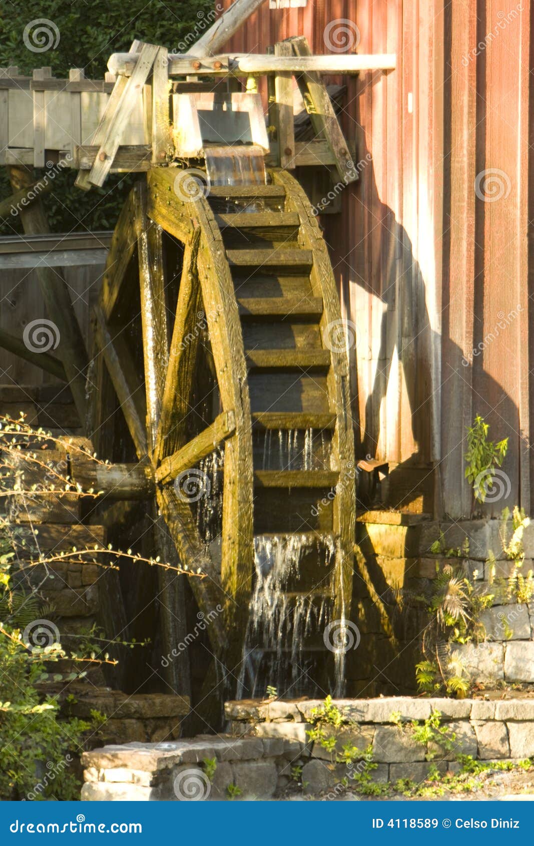 Working watermill stock image. Image of technical, mill - 4118589