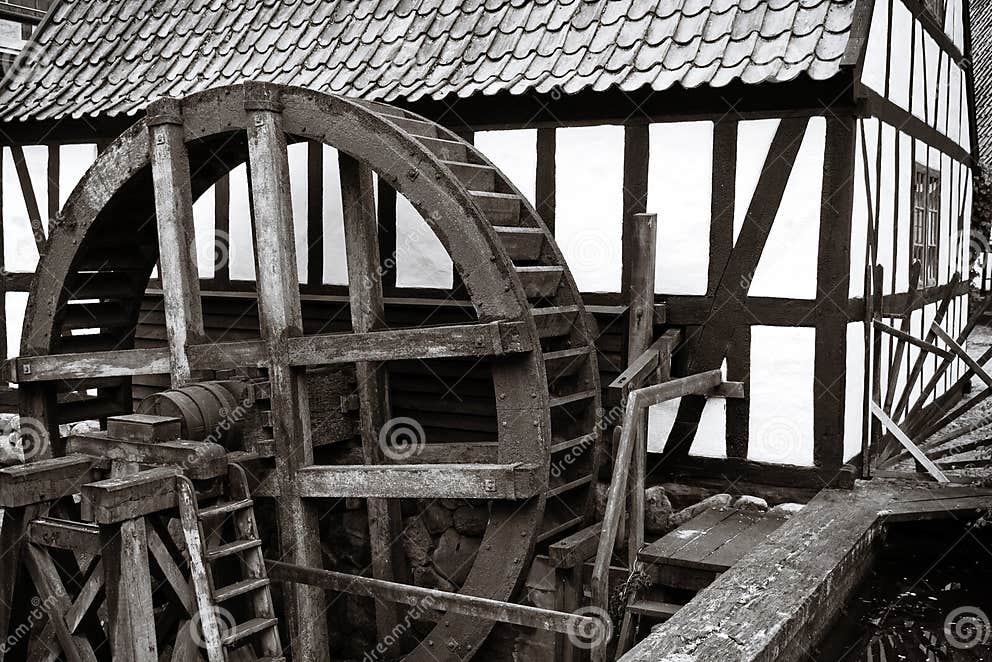 Watermill stock image. Image of mill, danish, country - 5610947