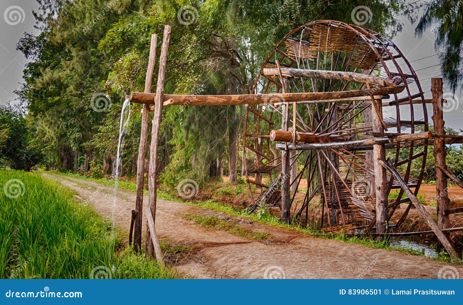 Watermill in farm stock image. Image of countryside, flowing - 83906501