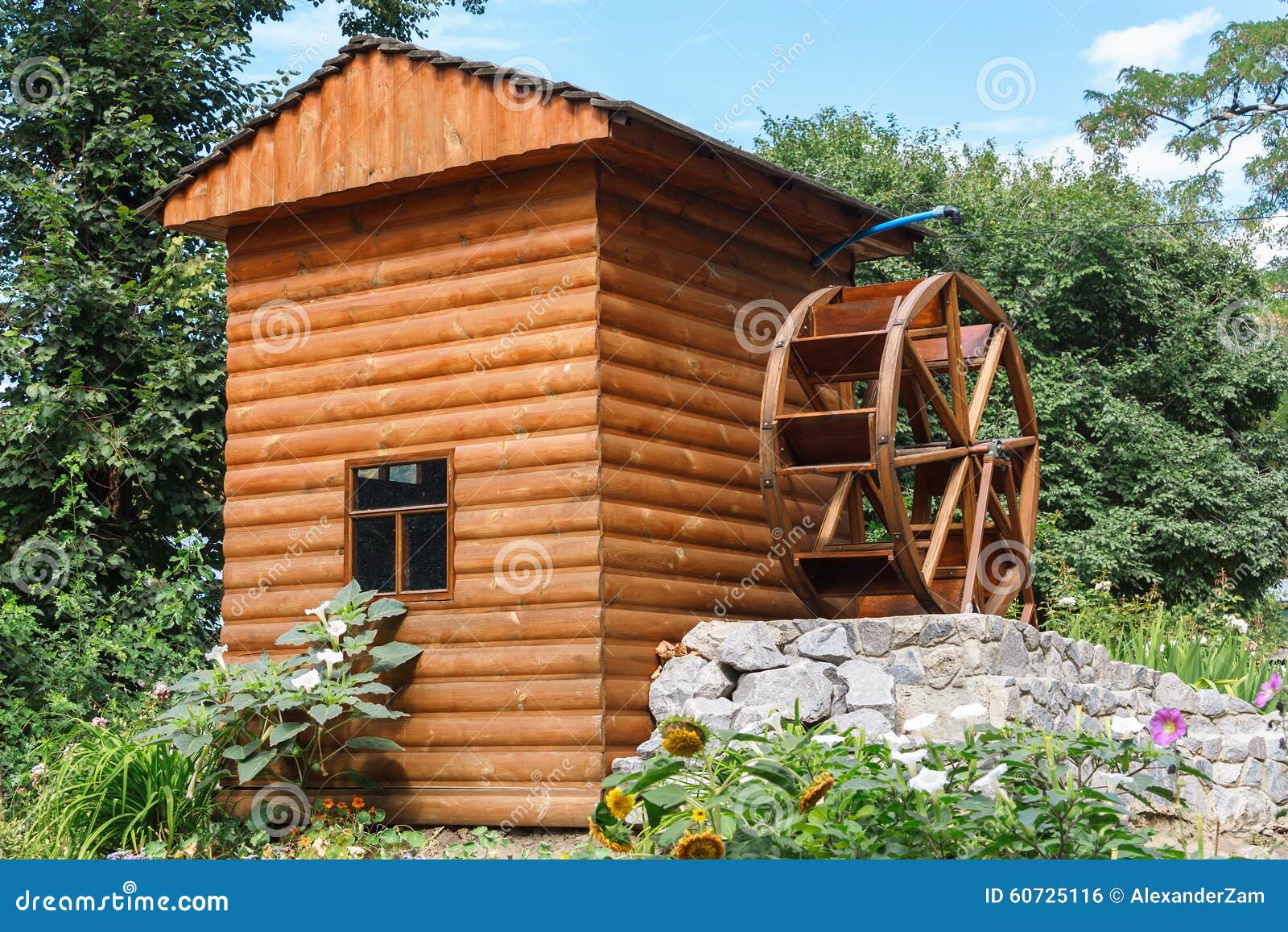 Watermill stock photo. Image of wheel, country, vintage - 60725116