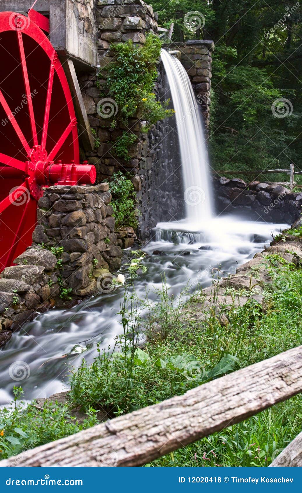 Watermill and millstone stock photo. Image of river, mill - 12020418