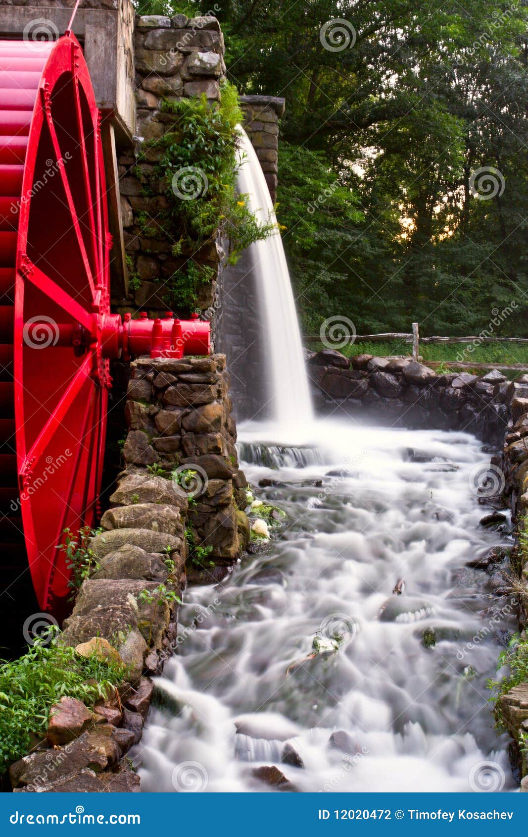 Watermill and millstone stock photo. Image of stone, landscaping - 12020472