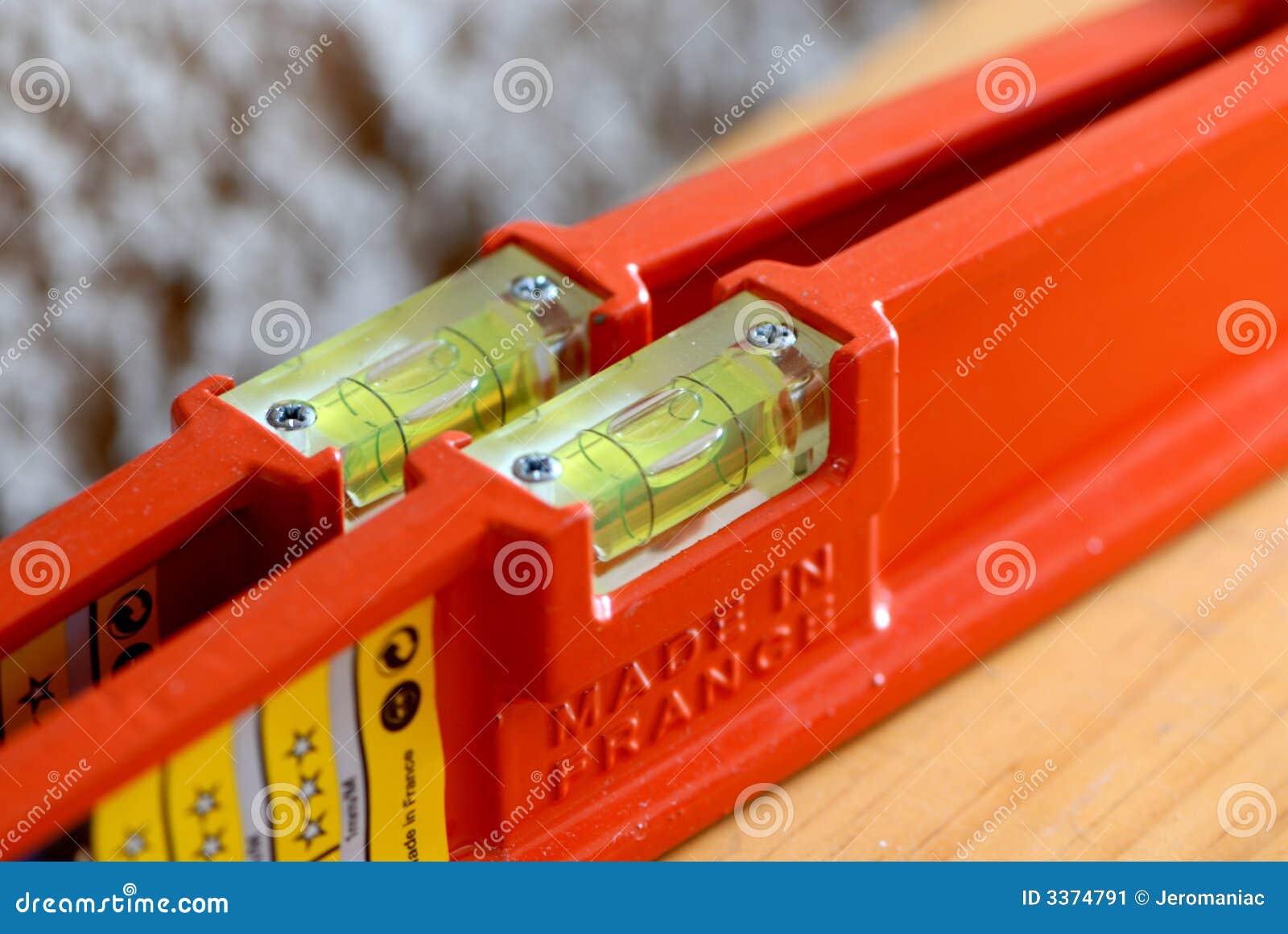 Waterpas stock afbeelding. Image of opbrengst, huis, werk - 3374791