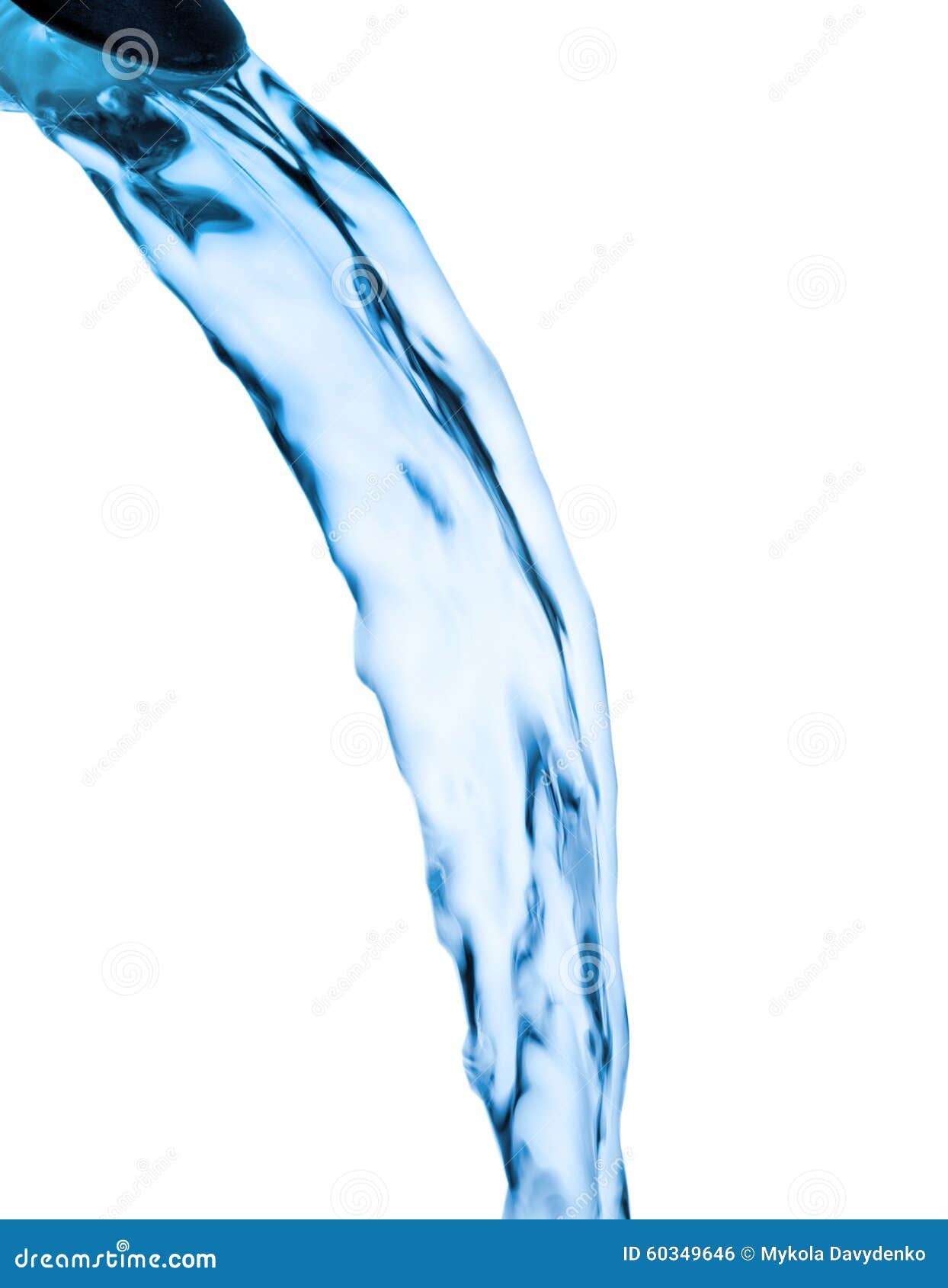 Waterplons, Straal Op Het Wit Wordt Geïsoleerd Dat Stock Foto - Image ...