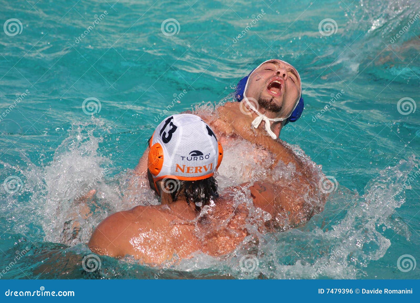 Waterpolo fighting editorial photo. Image of power, puissance - 7479396