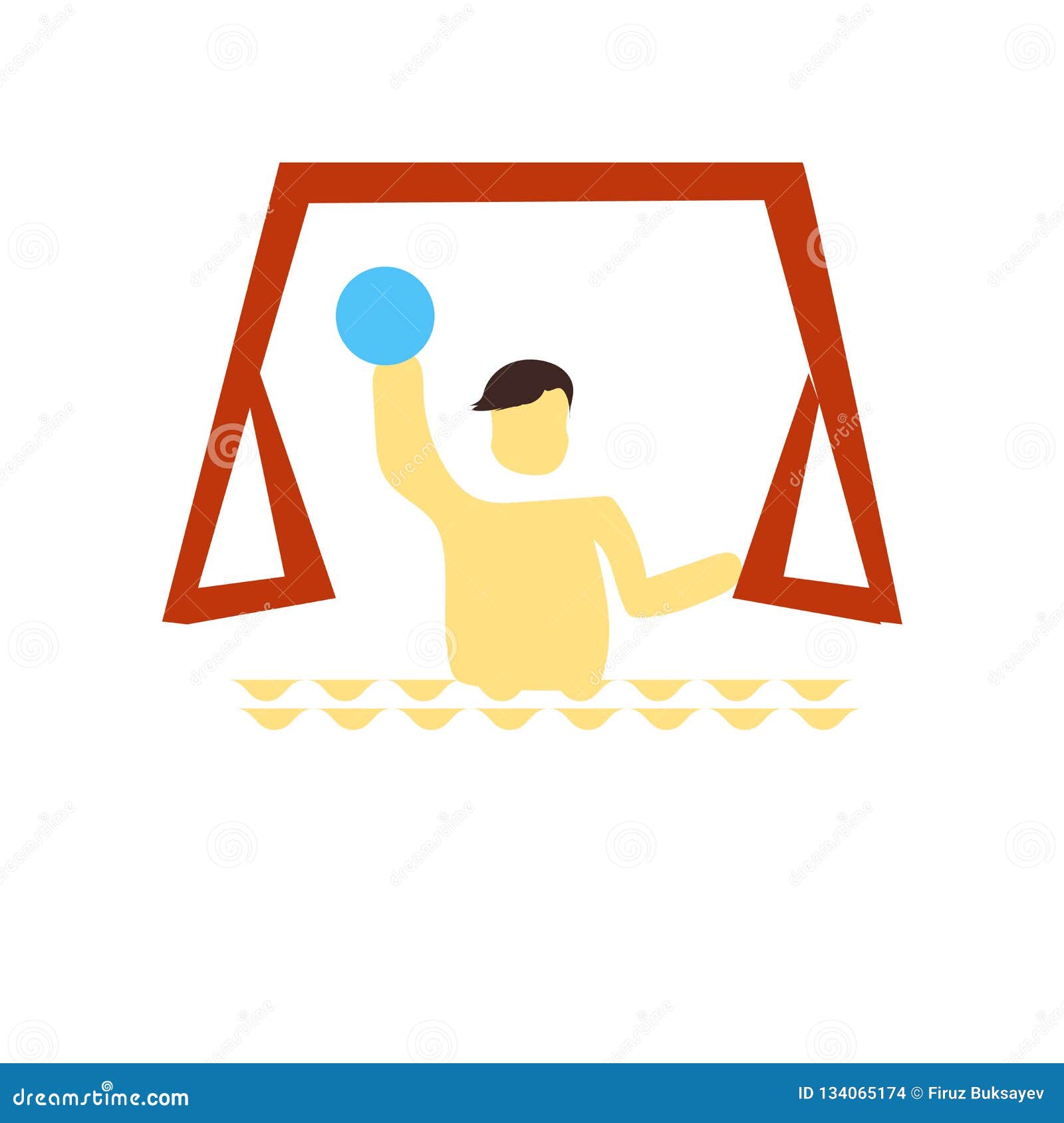 Waterpolo Icon Vector Isolated On White Background, Waterpolo Sign ...