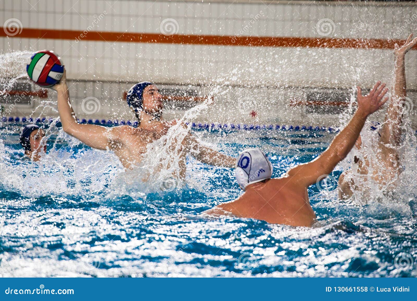 Waterpolo Player - Attack Action Editorial Stock Photo - Image of ...