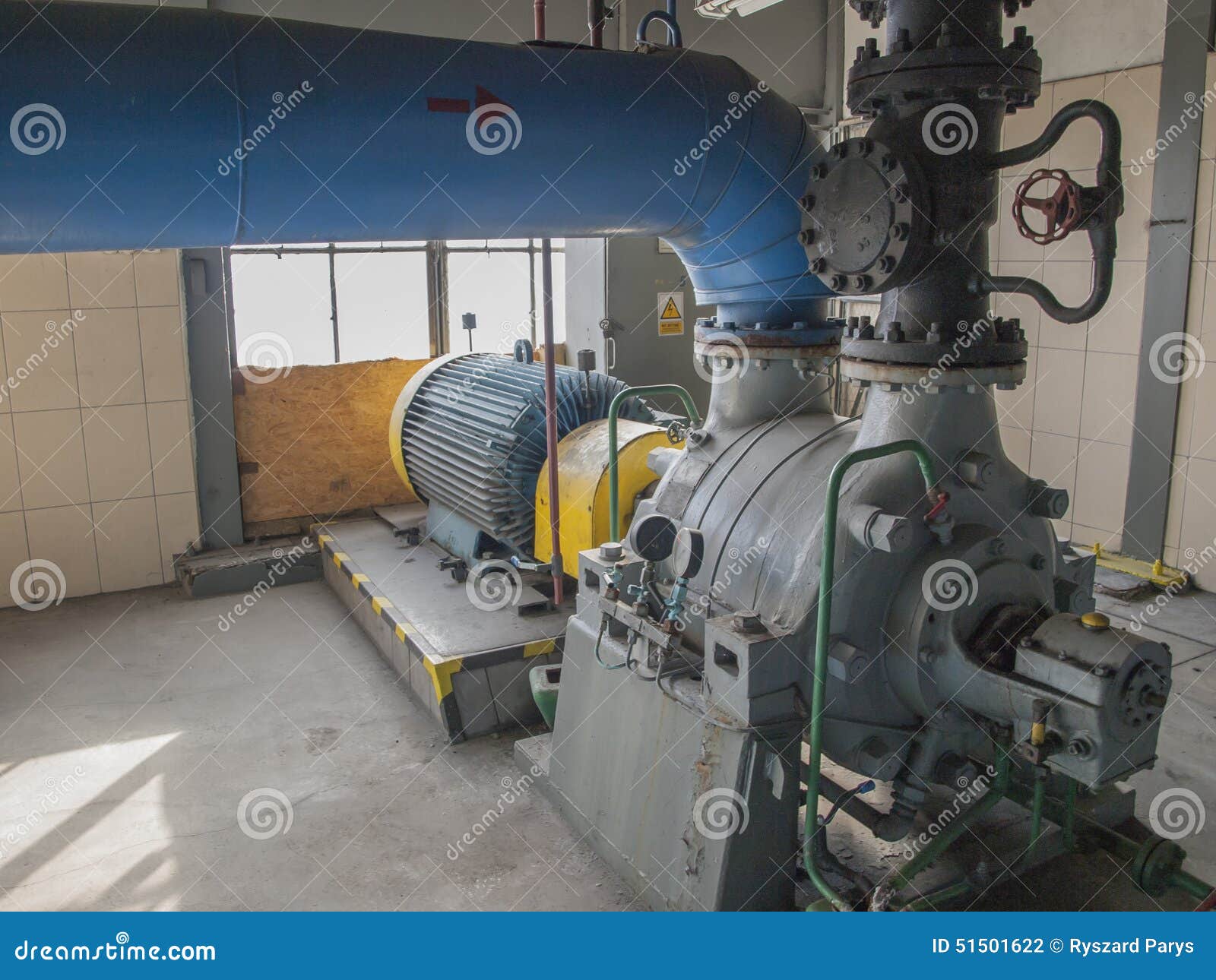 Waterpomp Met Grote Elektrische Motoren Stock Foto - Image of ...