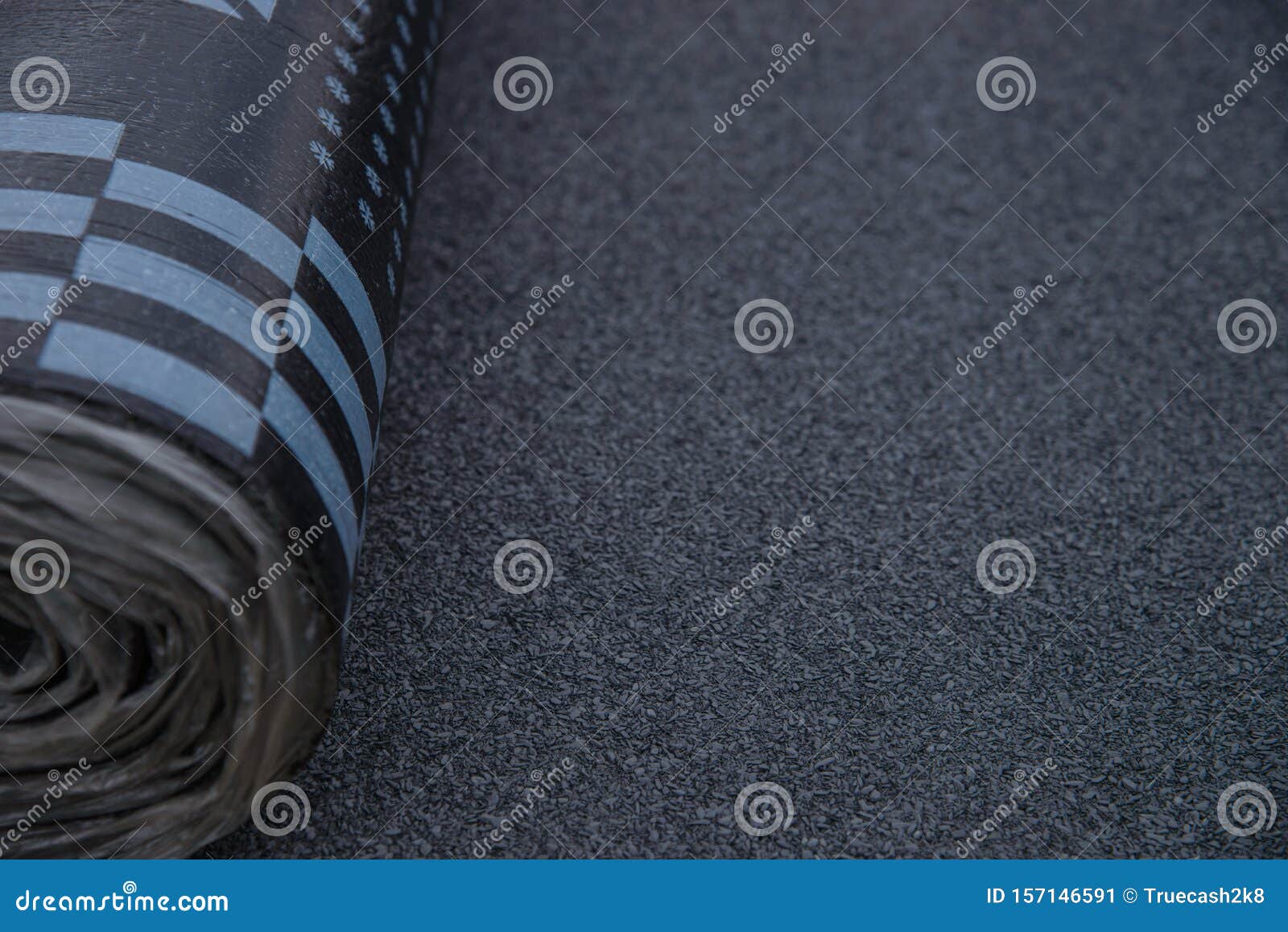 Waterproof Bitumen Roll Covered With Insulation Materials, Abstract ...