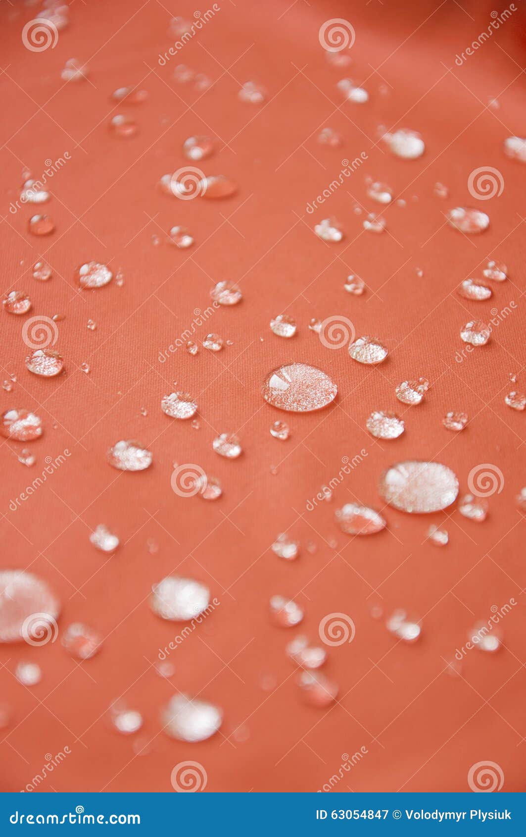 Waterproof Coating Textile, Background with Water Drops. Stock Image ...