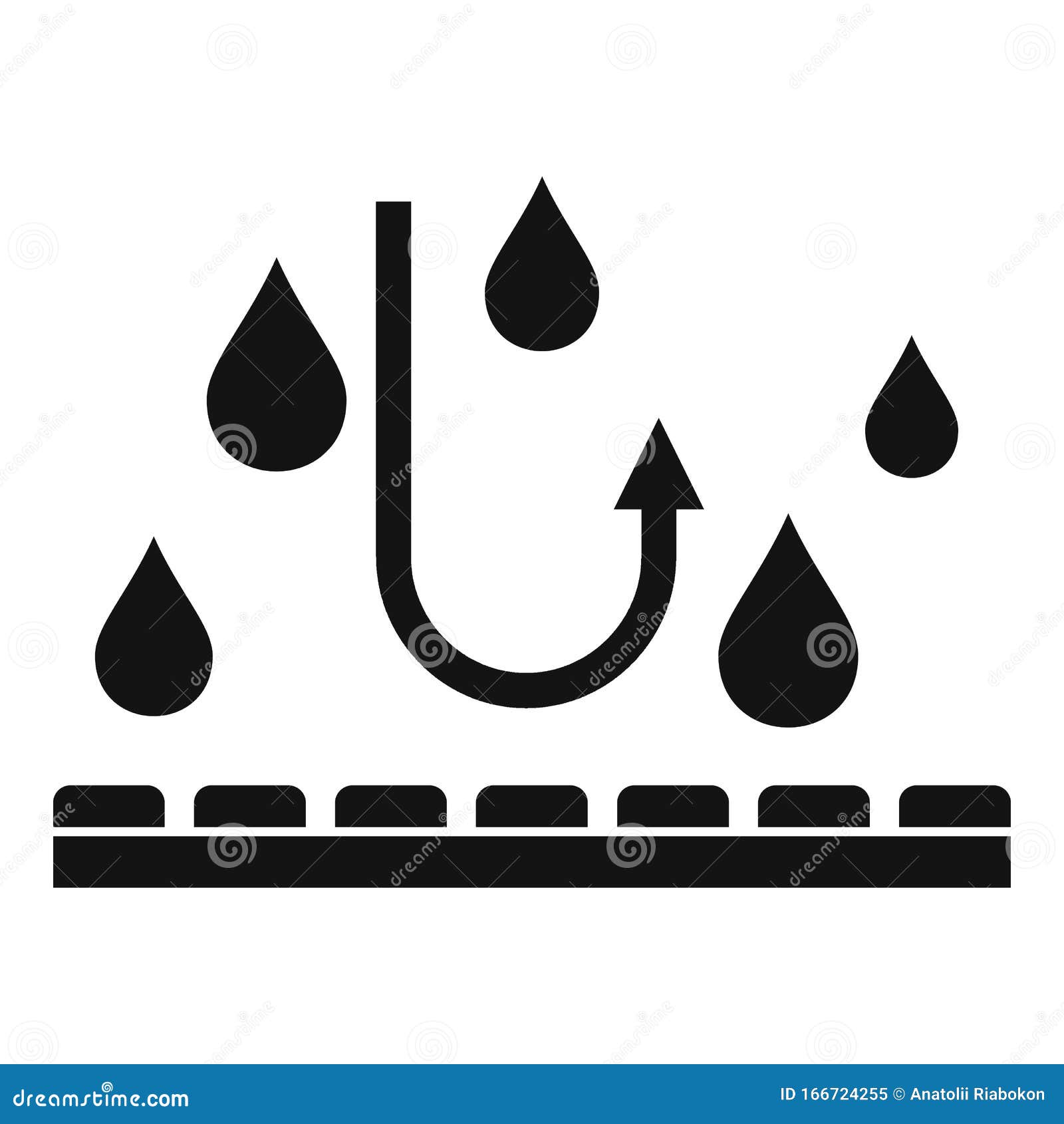 Waterproof Fabric Feature Icon, Simple Style Stock Vector ...