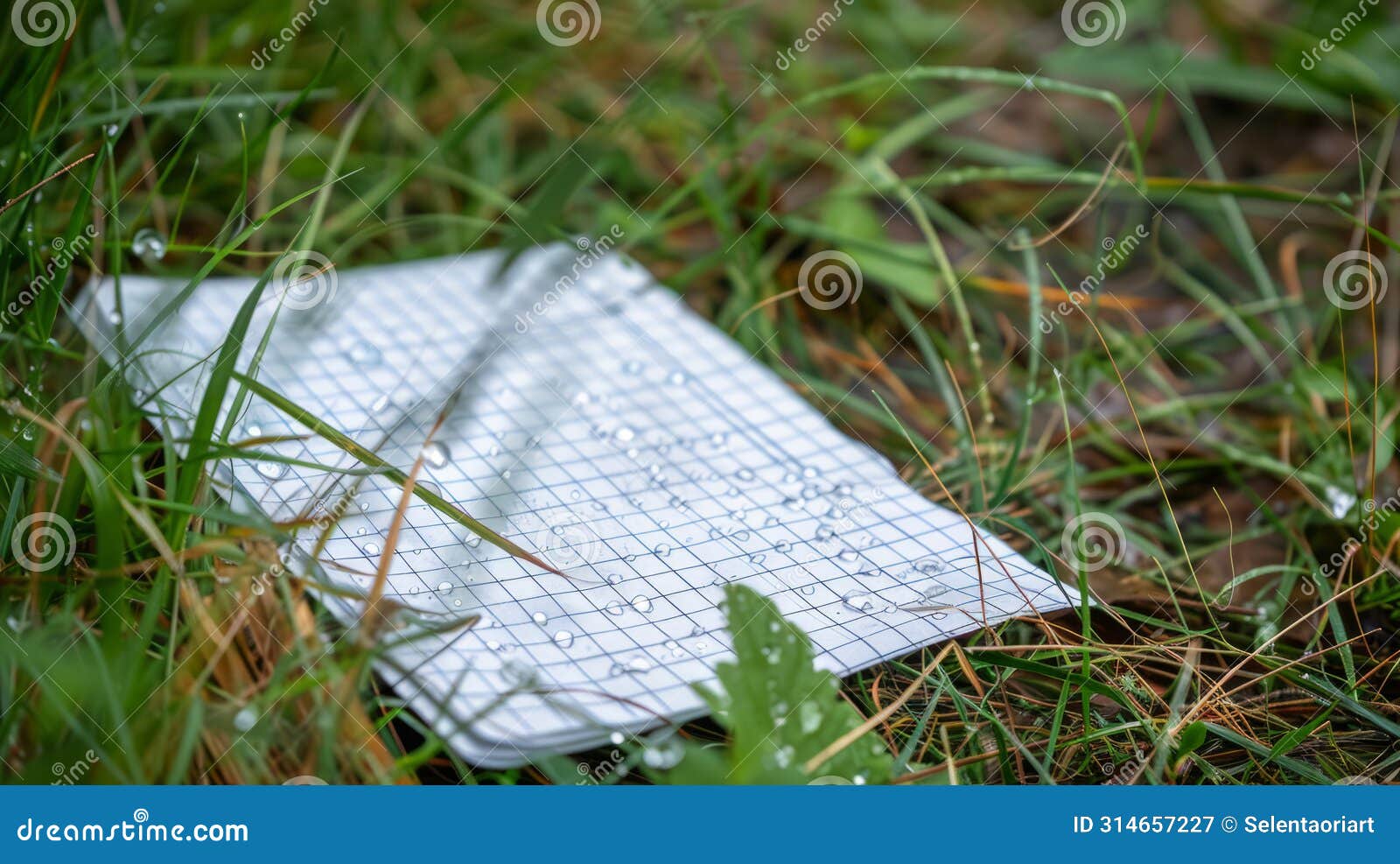Waterproof Graph Paper for Outdoor Projects Stock Illustration ...