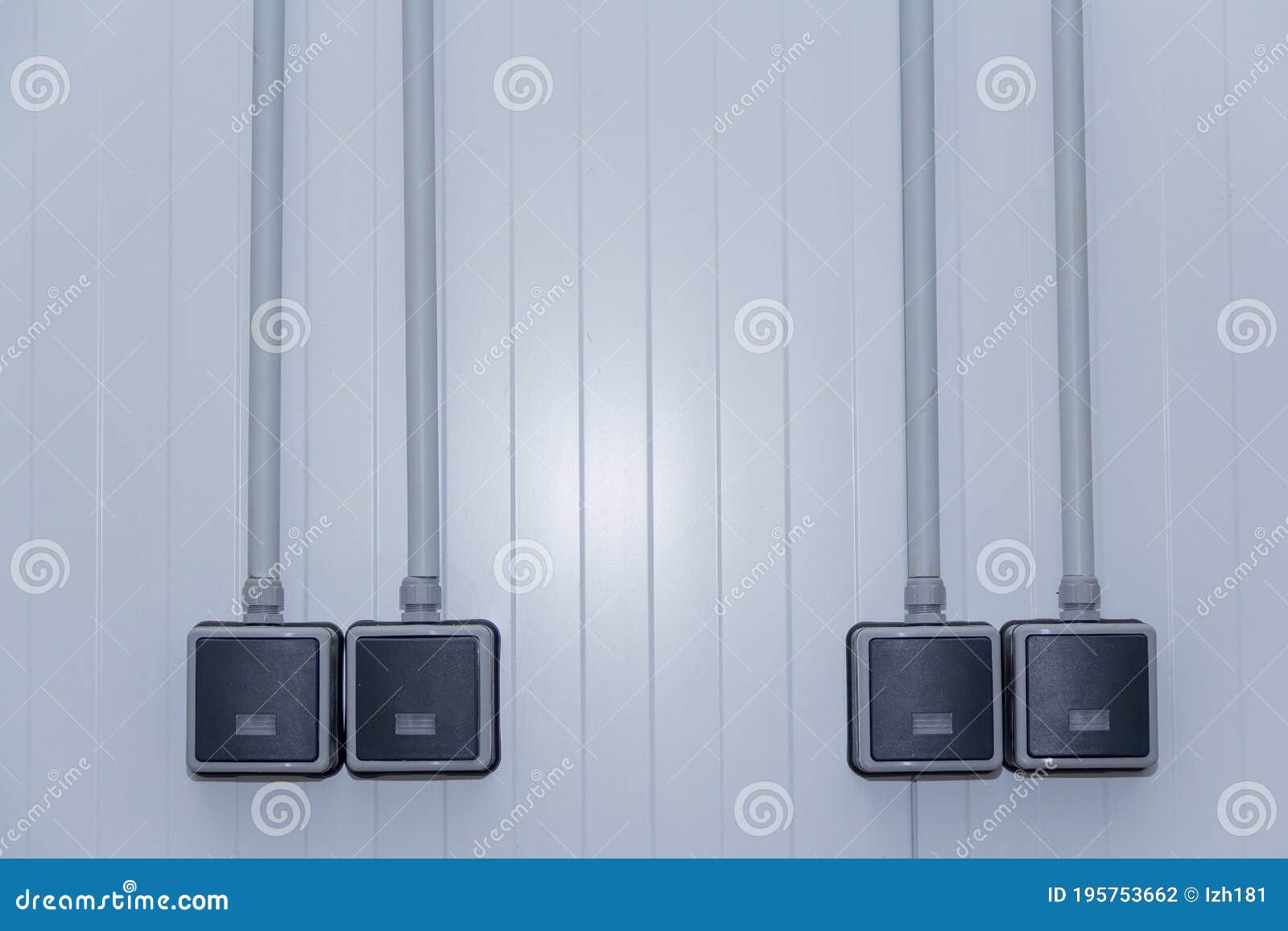 The Waterproof Light Switch is Mounted on the Sandwich Panel Wall ...