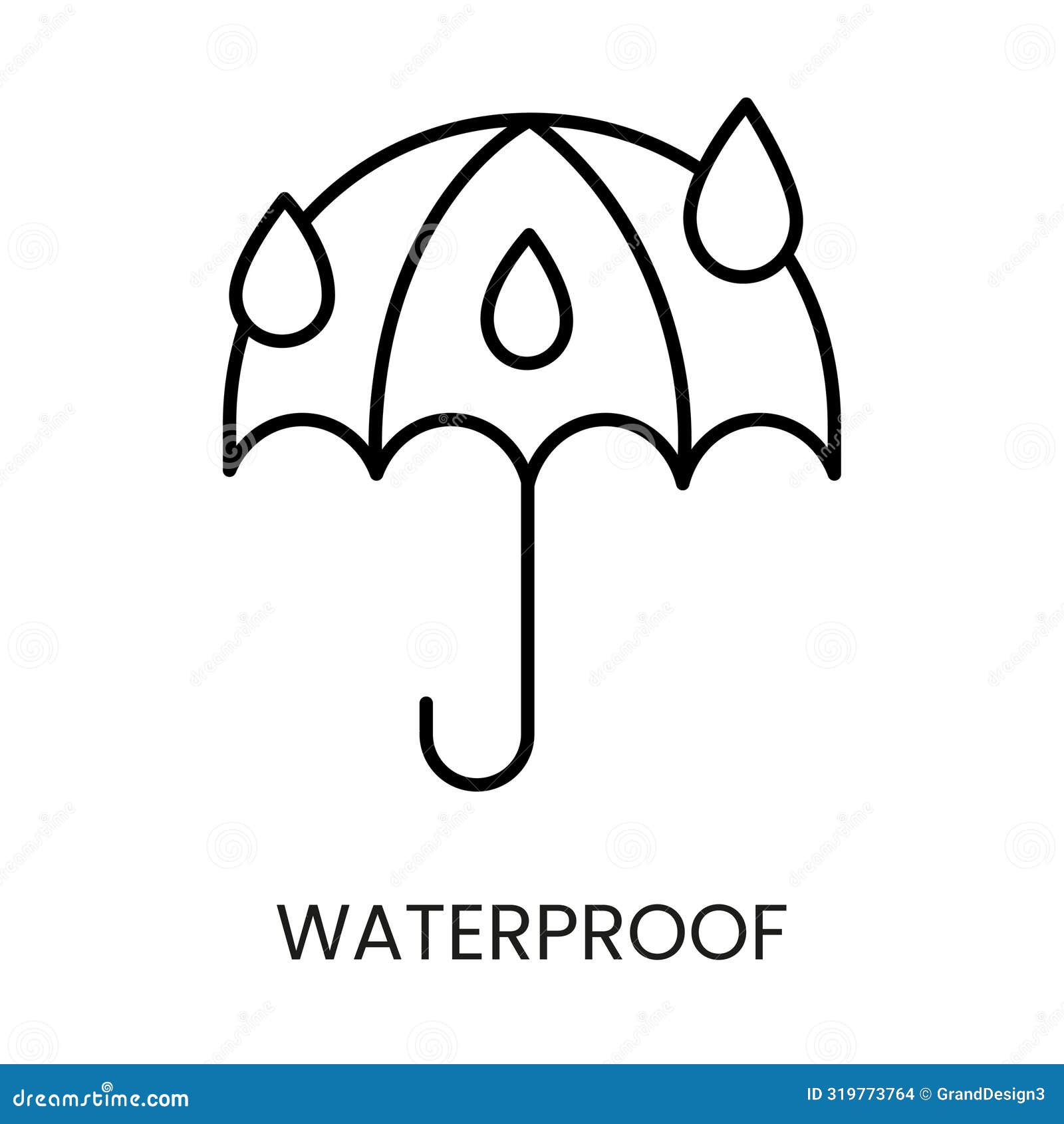 Waterproof Line Icon Vector for Packaging on Cctv Camera with Editable ...