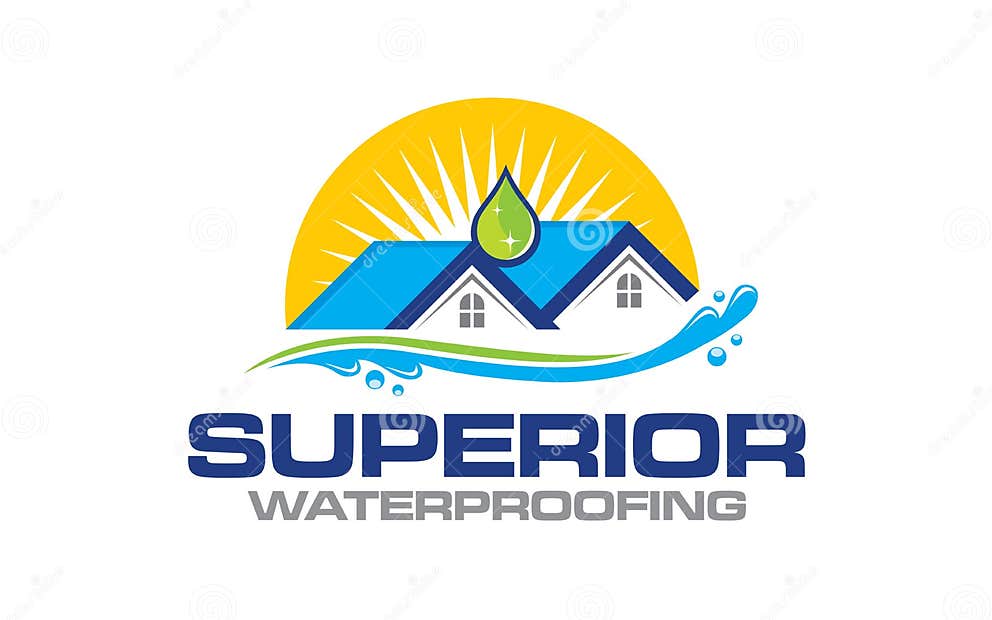 Waterproof logo design stock vector. Illustration of droplet - 187520427