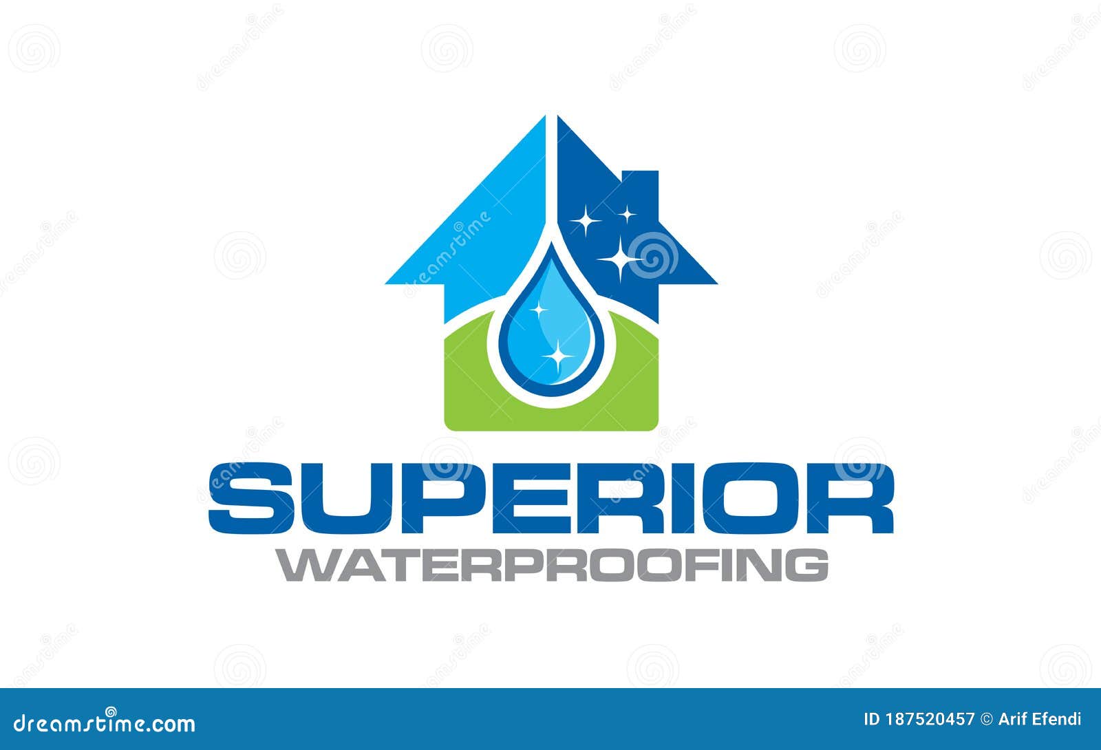 Waterproof logo design stock vector. Illustration of abstract - 187520457