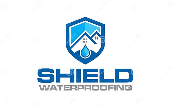 Waterproof logo design stock vector. Illustration of graphic - 187520466