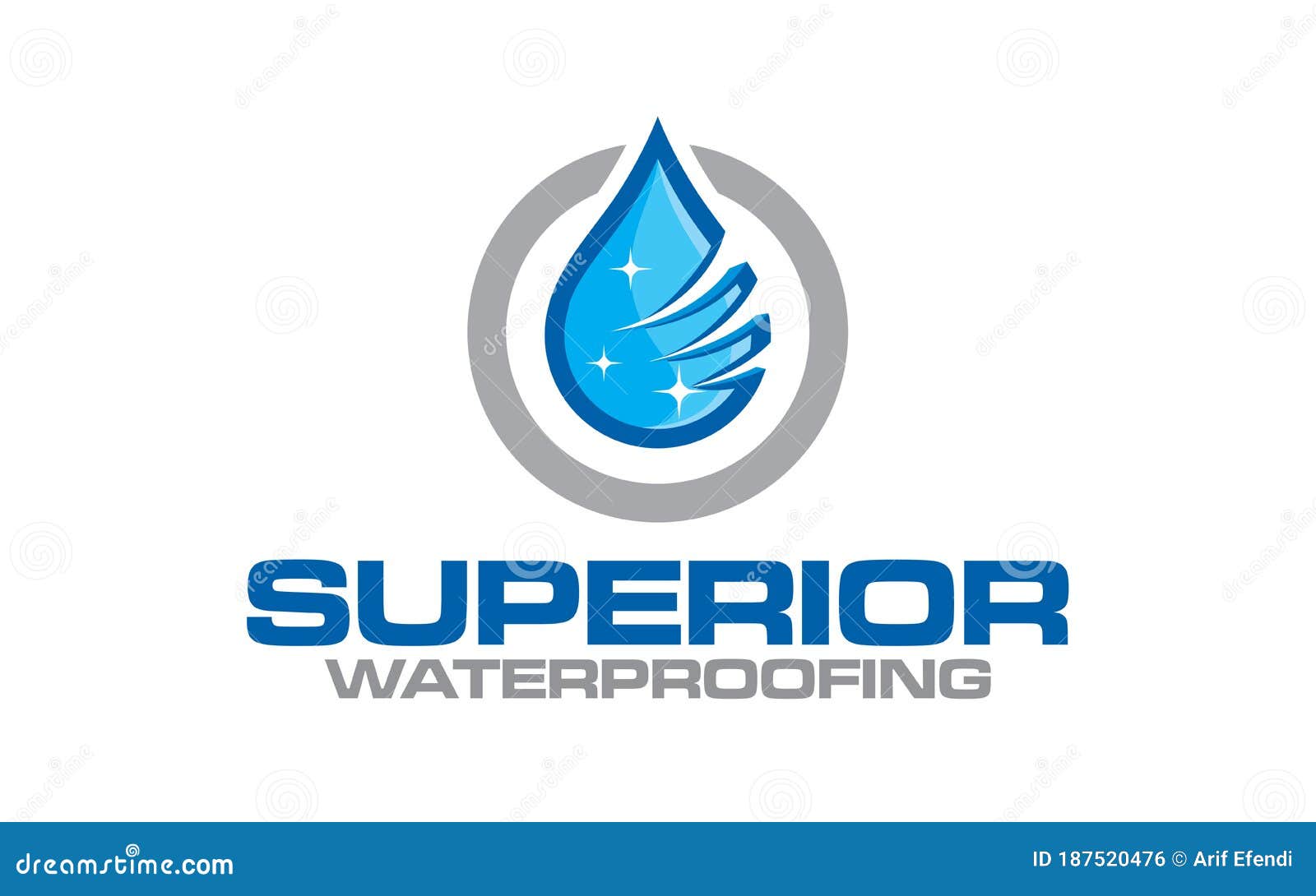 Waterproof logo design stock vector. Illustration of crest - 187520476