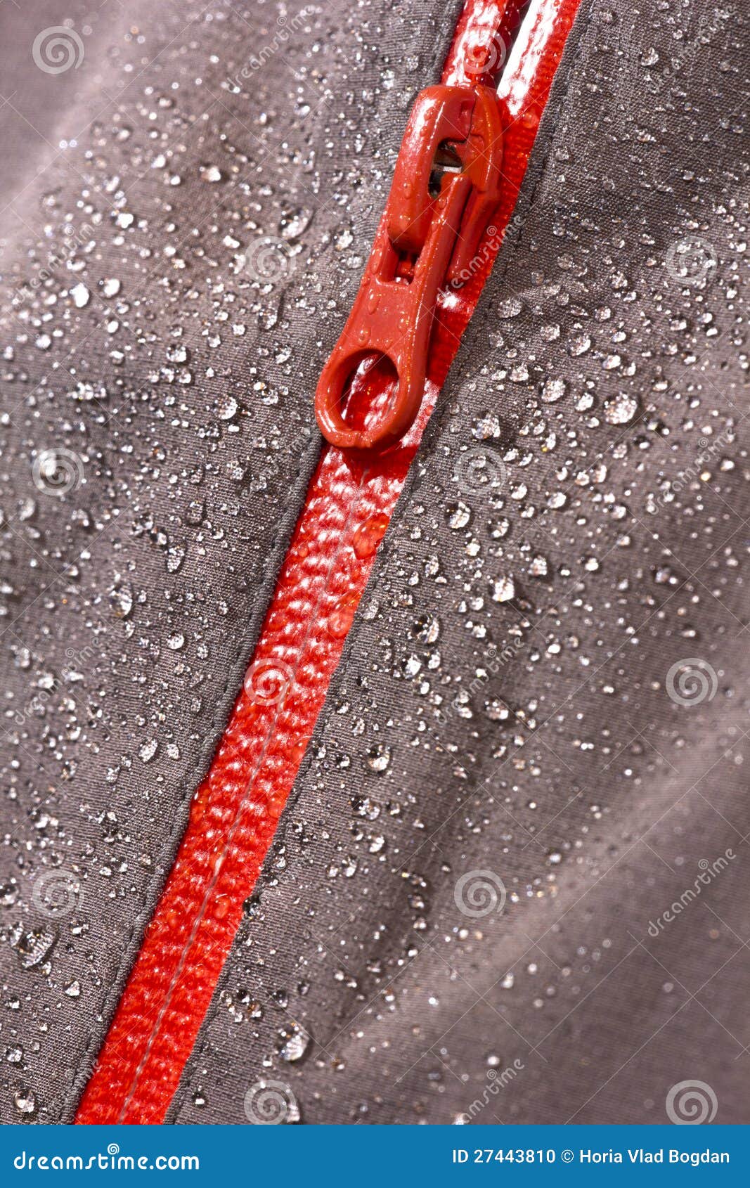 Waterproof Material and Zipper Stock Photo - Image of rain, vulcanized ...