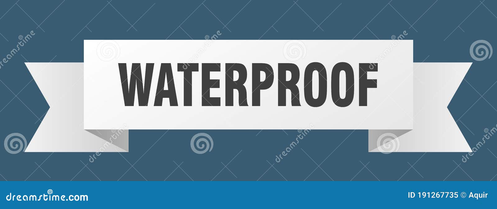 Waterproof ribbon. stock vector. Illustration of flat - 191267735