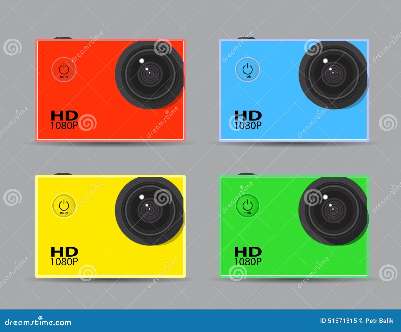 Waterproof sport camera stock illustration. Illustration of technology ...