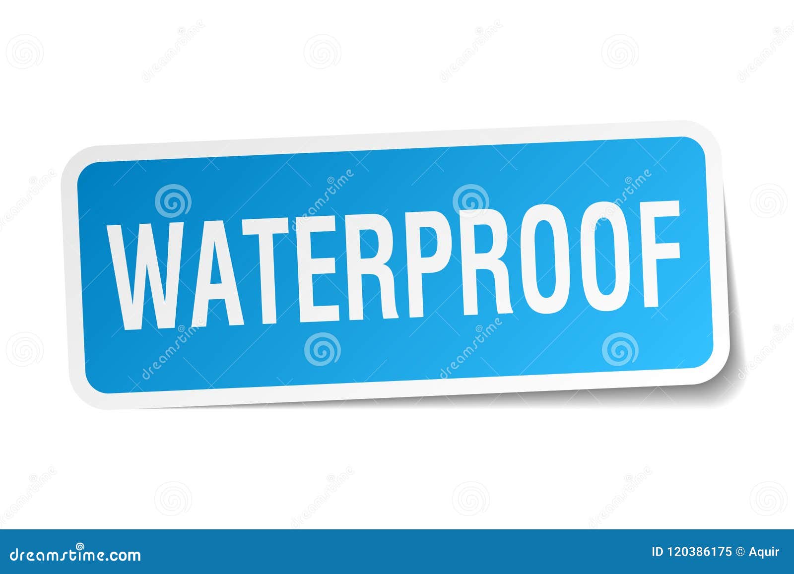 Waterproof sticker stock vector. Illustration of peeler - 120386175