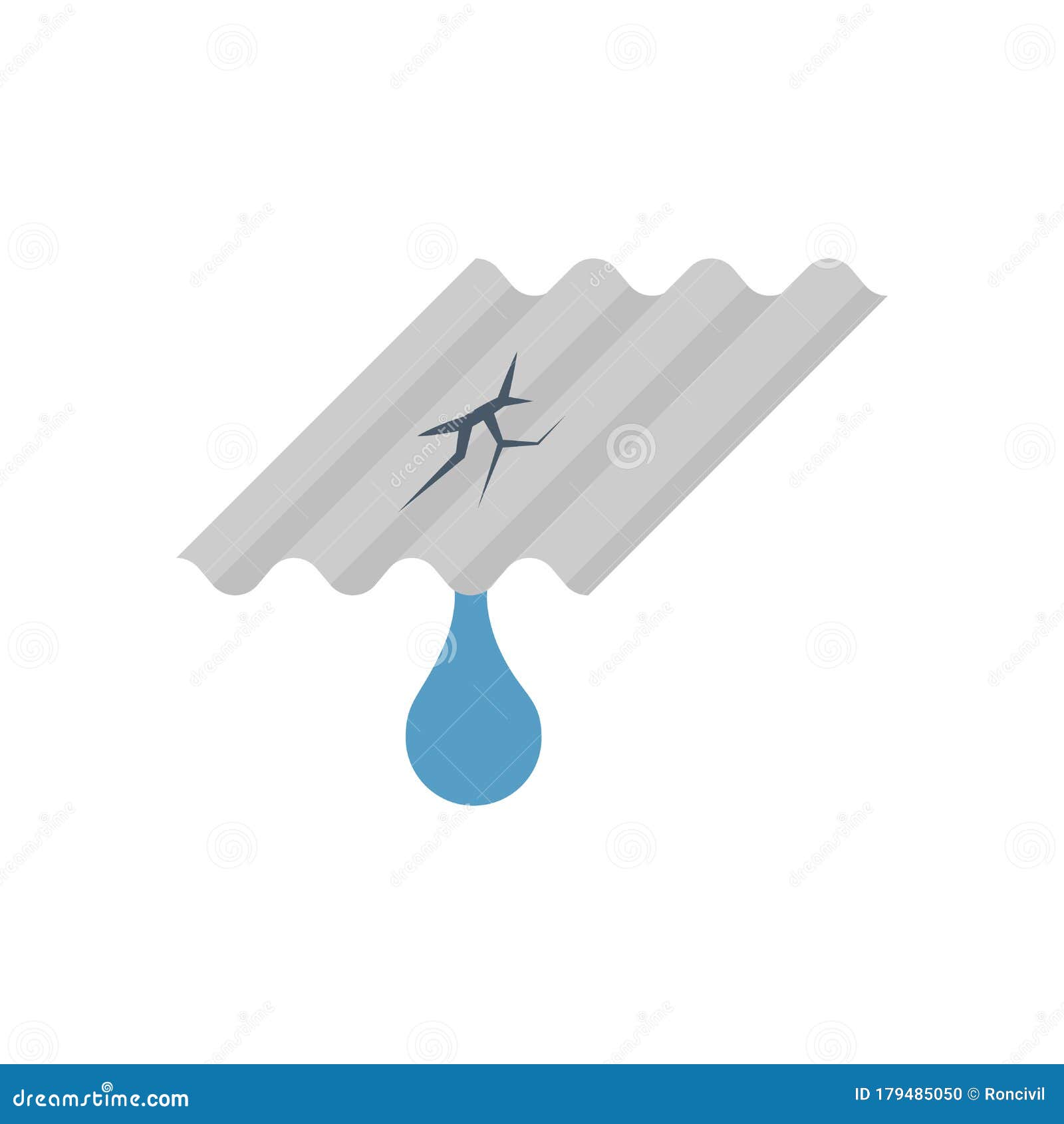 Waterproof water leak icon stock vector. Illustration of protection ...
