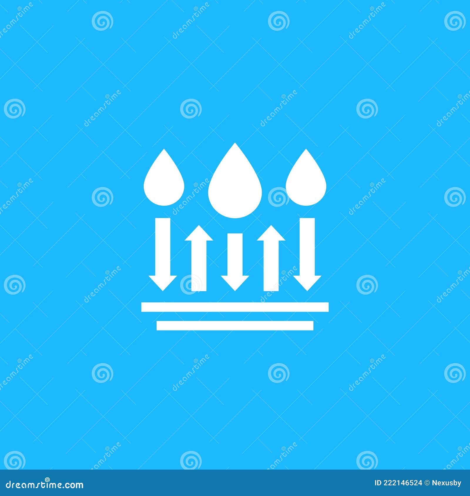 Waterproof or Water Resistant Icon, Vector Sign Stock Vector ...