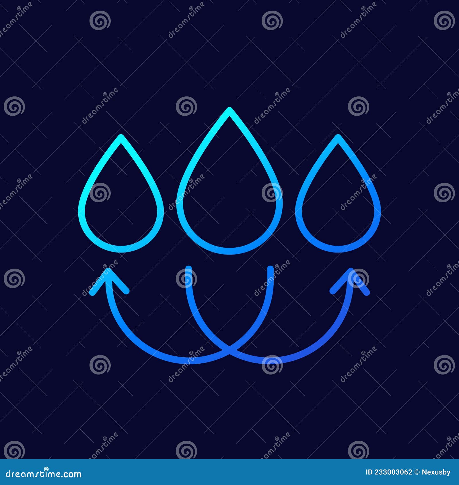 Waterproof or Water Resistant Sign, Linear Vector Stock Vector ...