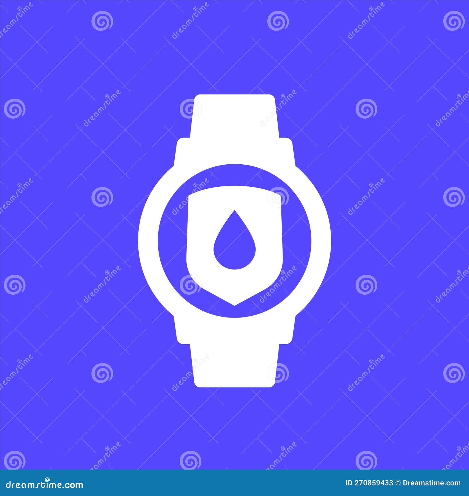 Waterproof, Water-resistant Watch Icon, Vector Stock Vector ...