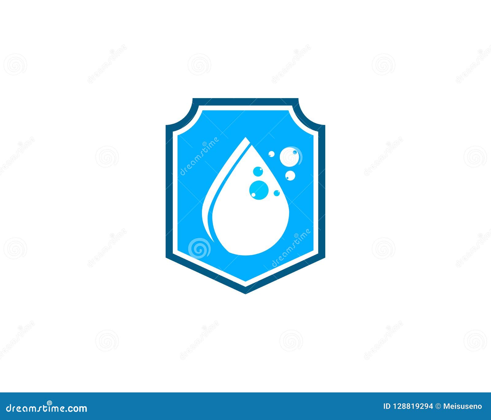 Waterproof Water Shield Logo Template Stock Vector - Illustration of ...