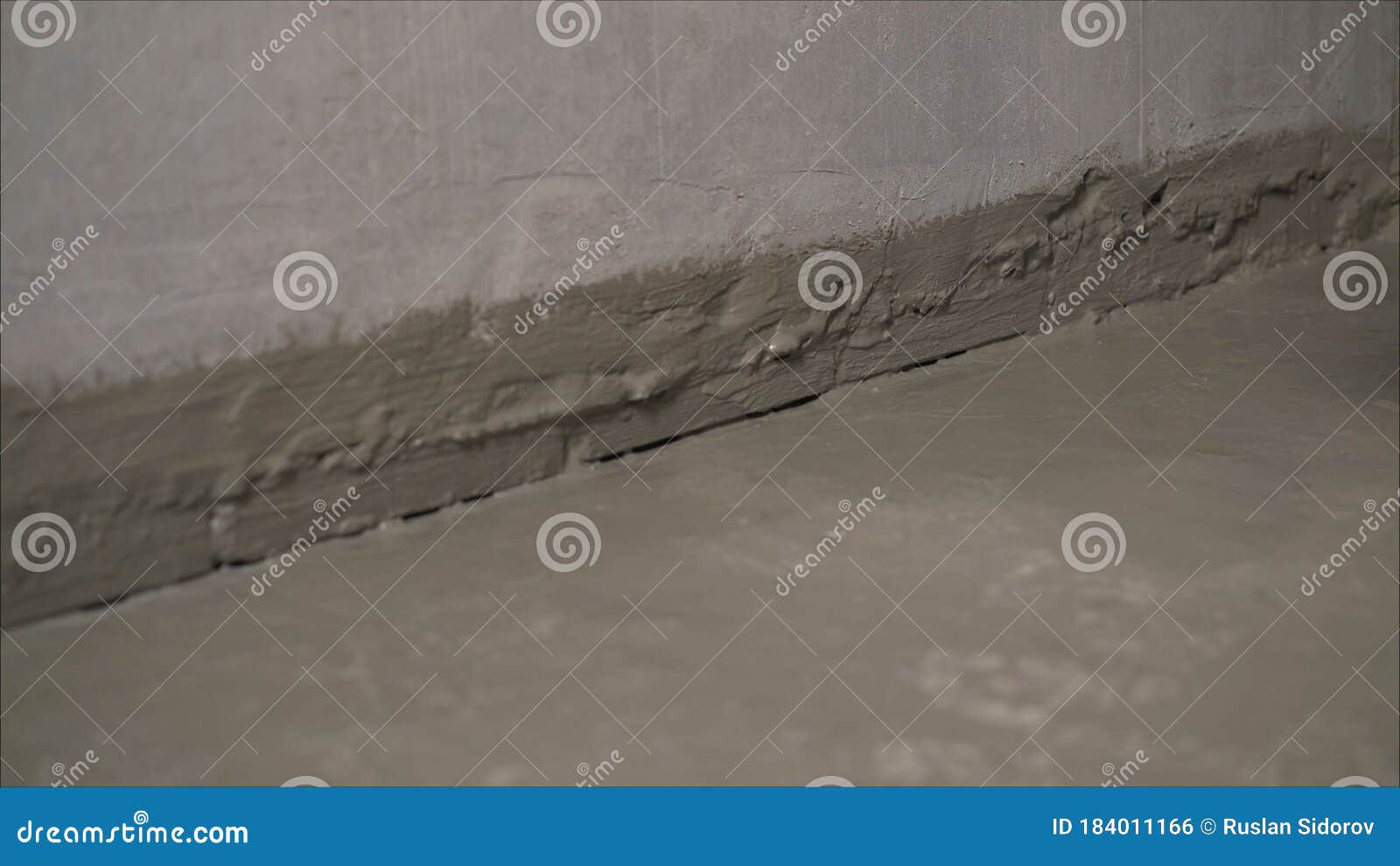 Waterproofing the Floor with a Brush and Mortar. Flooring Waterproofing ...