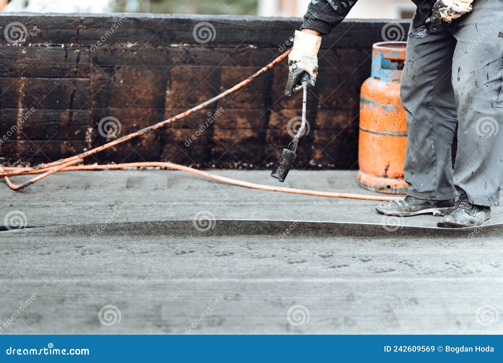 Waterproofing Insulation with Bituminous Membrane System Stock Image ...