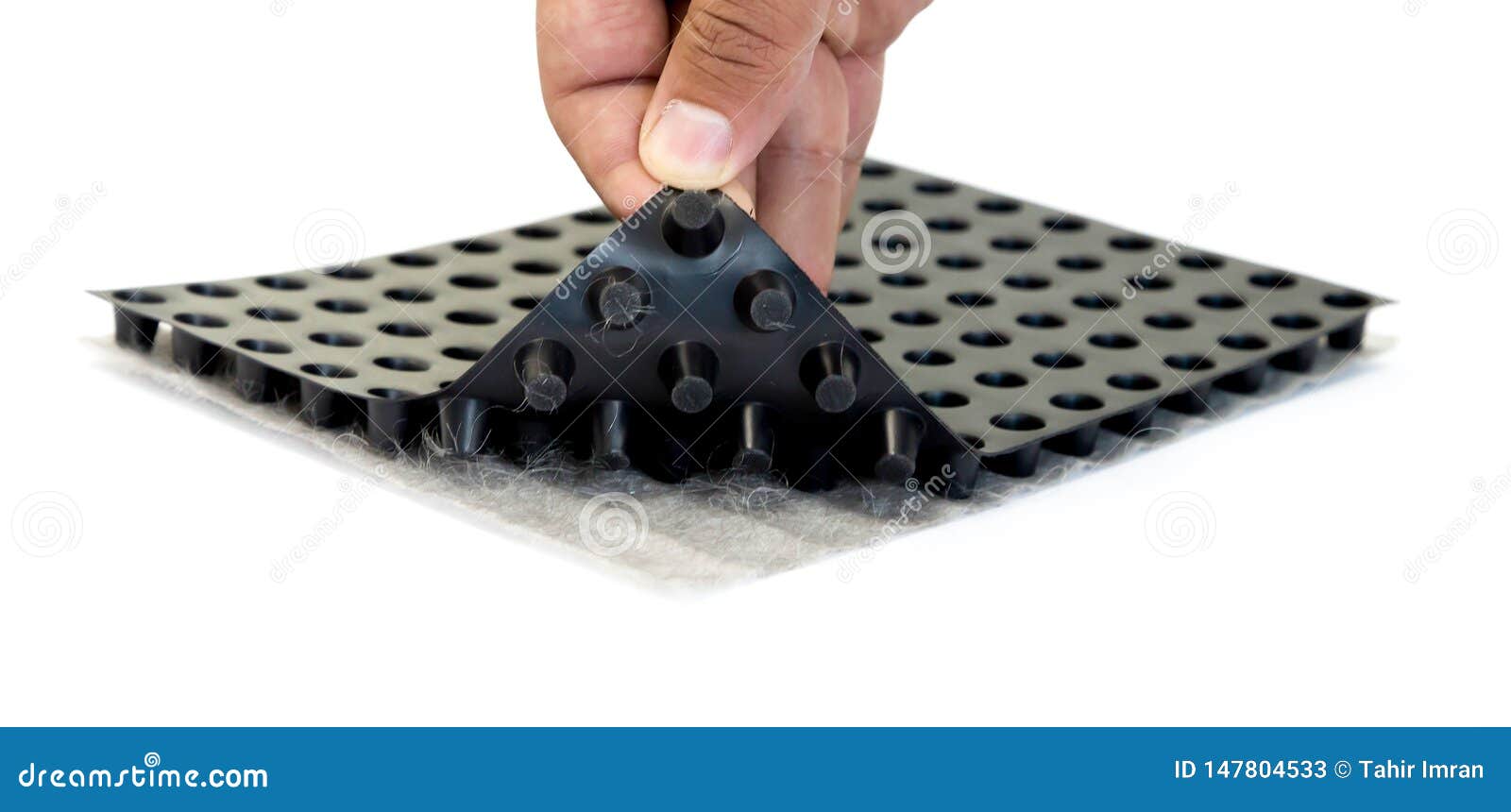 Waterproofing Plastic Membrane Stock Image - Image of bituminous, space ...
