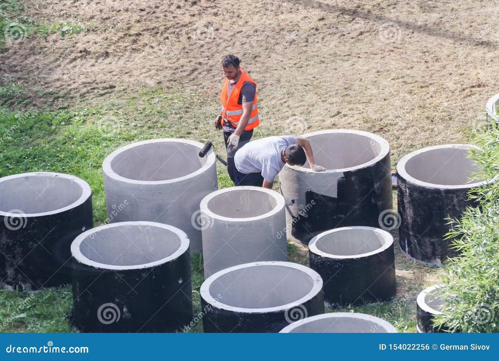 Waterproofing Rings for Wells Editorial Photo - Image of landscaping ...
