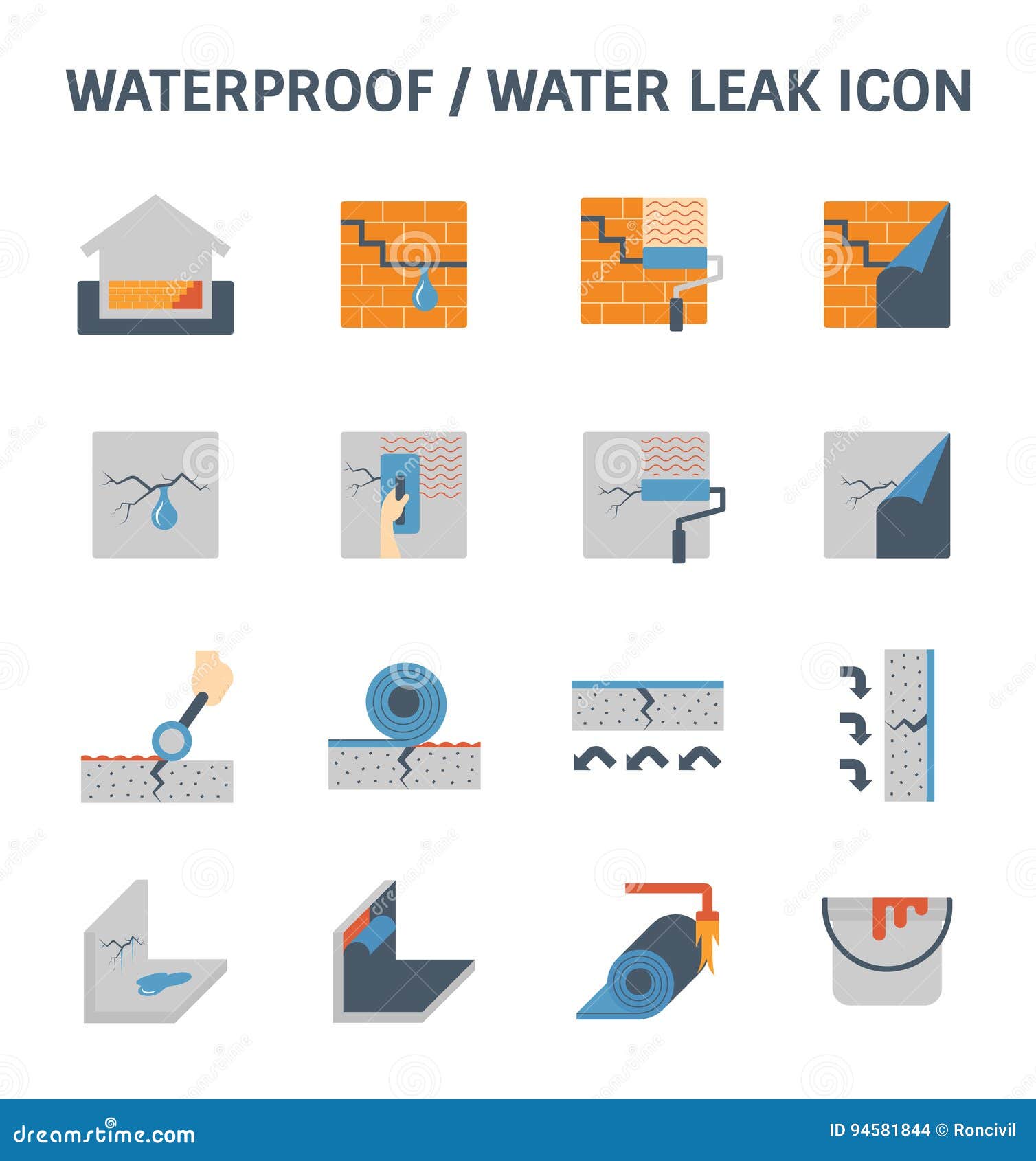 Water Leak Icon, Pipe And Valve Icon Sign Vector Illustration ...