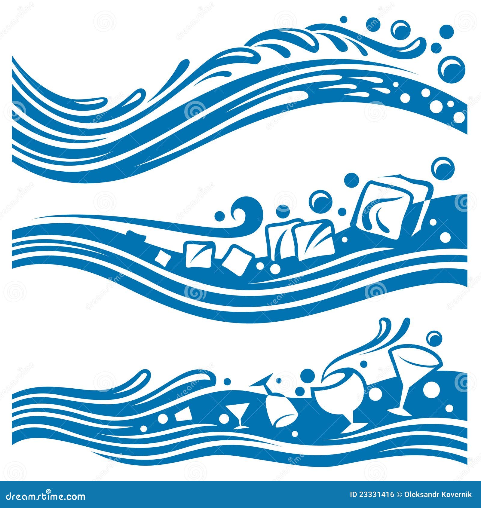 Waters design stock vector. Illustration of icon, blue - 23331416