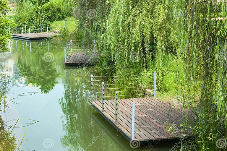 Waterside stock image. Image of rail, river, plank, outdoors - 7112285