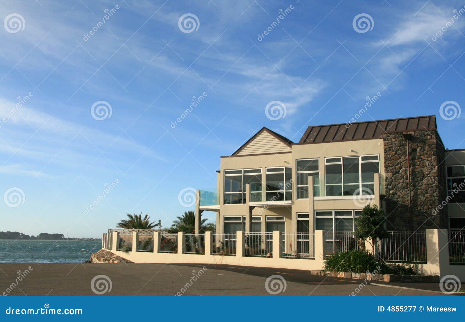 Waterside Home stock image. Image of home, architecture - 4855277