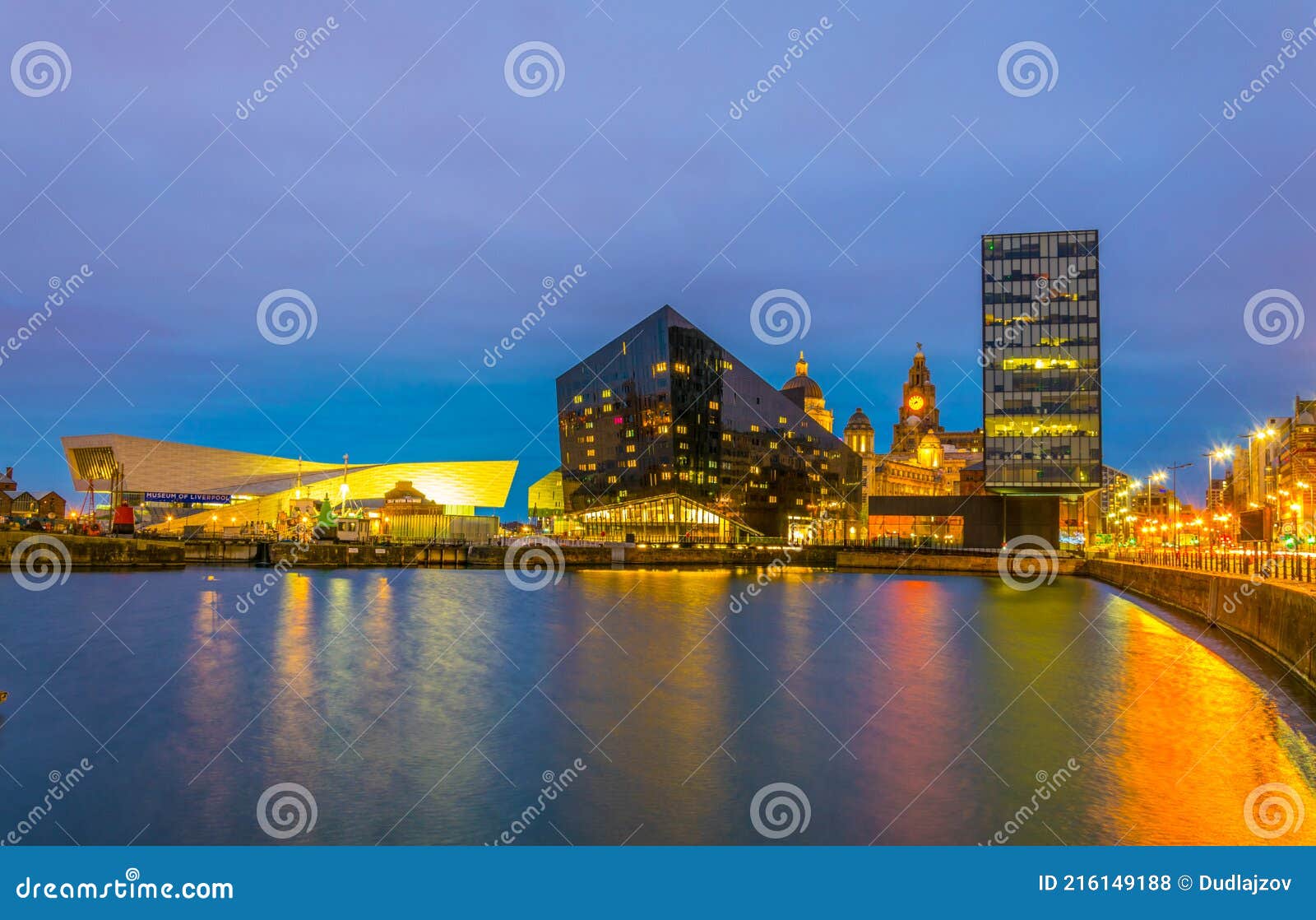 Waterside of Liverpool Dominated by the Museum of Liverpool and Open ...
