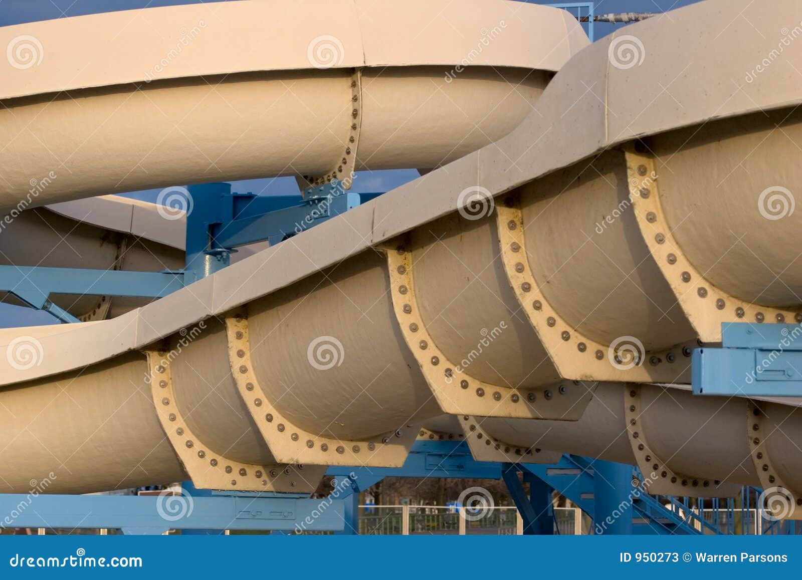 Waterslide close up stock image. Image of entertainment - 950273