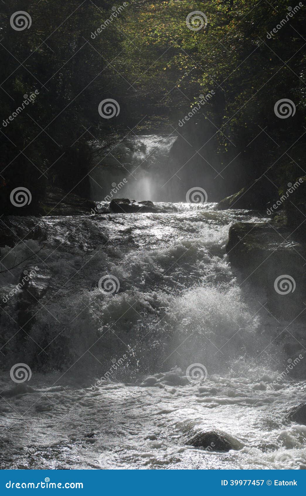 WatersMeet Waterfall stock image. Image of peaceful, water - 39977457